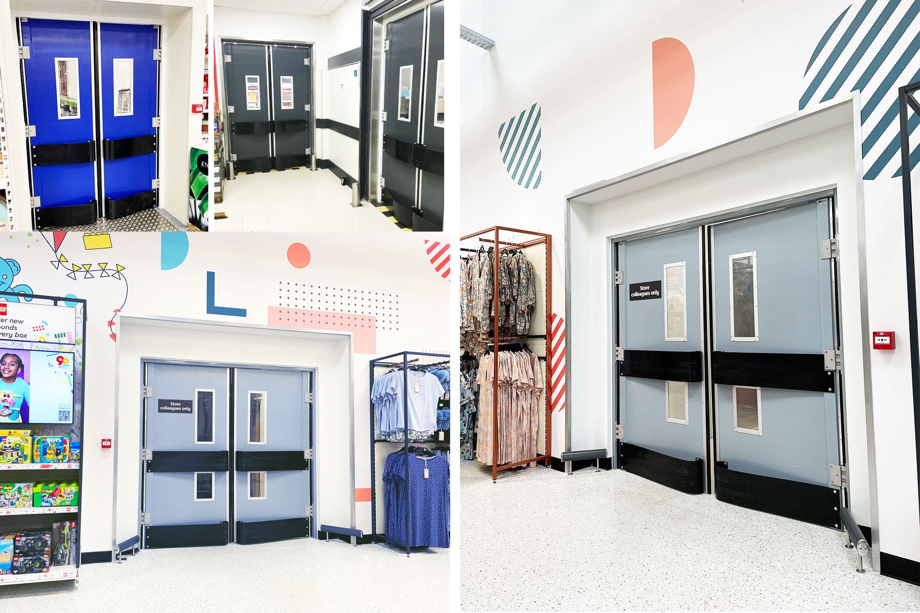 Crash Doors and Flip Flap Doors From Dortek | Retail Doors